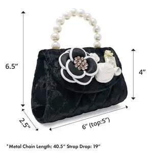 PUTTISU Velvet Bloom Handbag