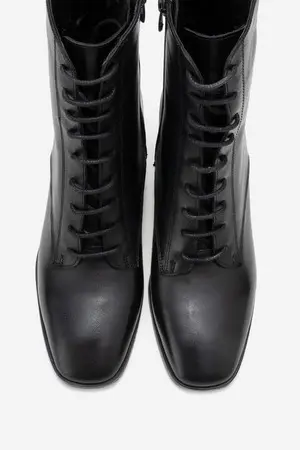 FOREVER & ALWAYS SHOES Sydy Leather Lace-up Boots