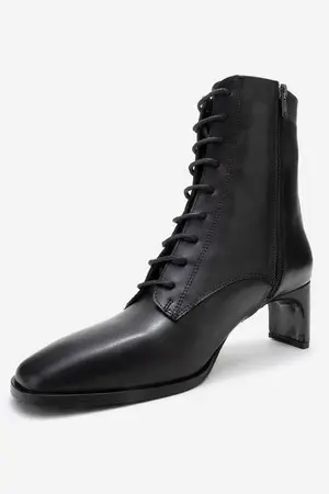 FOREVER & ALWAYS SHOES Sydy Leather Lace-up Boots