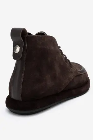 FOREVER & ALWAYS SHOES Martas Leather Zip Boots - Brown Suede