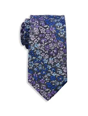 SYNRGY BY DXL Floral Neck Tie - Purple