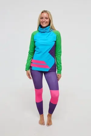 OOSC High Neck Baselayer Top - Multi-colour