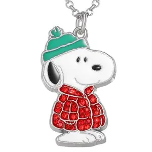 PEANUTS Snoopy & Woodstock 2-piece Necklace Set