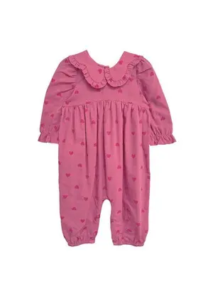 MABEL + HONEY Heart-patterned Romper - Pink
