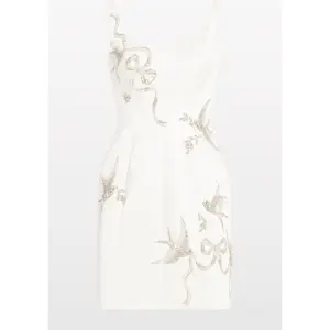 Jenny Packham Giselle Embellished Mini Dress - Ivory