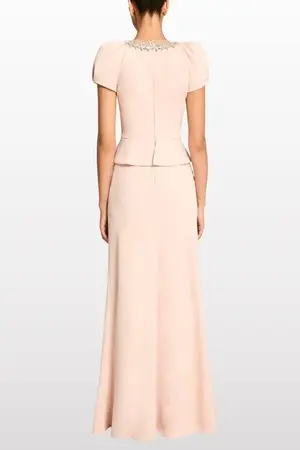 Jenny Packham Nocturne Maxi Dress - Morganite