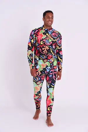 OOSC Printed Baselayer Pants - Multi-colour