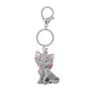 Disney Aristocats Marie Crystal Pavé Bag Charm Keychain