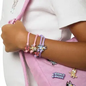 BLUEY Adjustable Friendship Bracelet Set With Heart Charm