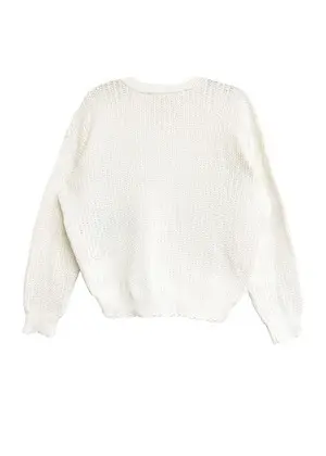 MABEL + HONEY Ribbed Knit Cotton Sweater