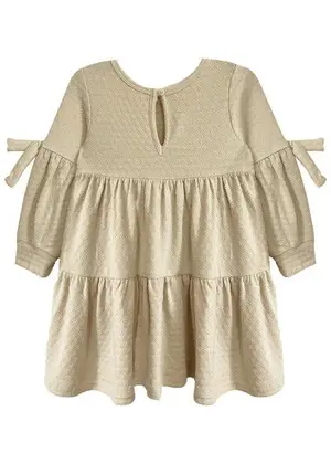 MABEL + HONEY Tiered Dress With Bow Detail
