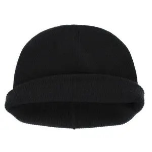 Trafalgar Camden Cashmere Micro Ribbed Beanie - Black