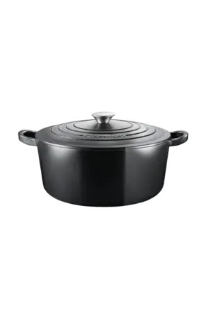 CUISINE::PRO Le Connoisseur 6.6 Qt. Round French Oven Black