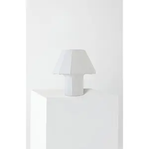 BRIGHTECH Celeste 12.6" Led Lightweight Table Lamp With Resin Fabric Shade - Off-white