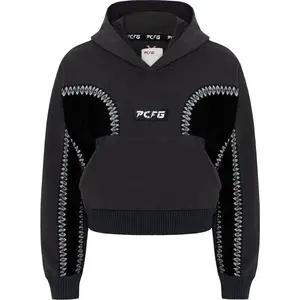 PCFG Paneled Hoodie - Black