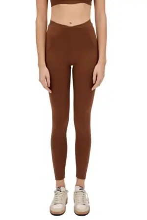 PCFG Legging With Stitch Detail - Brown