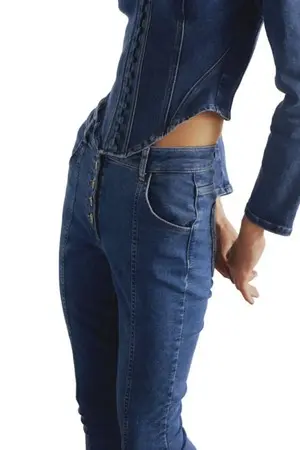 PCFG Skinny High-rise Denim Pants