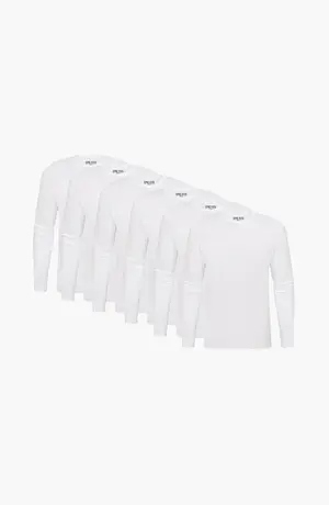 EPIC FITS Standard Long Sleeve Crew Neck T-shirt - White