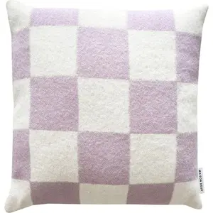 MAISON DEUX Checkerboard Cushion Cover - Lilac