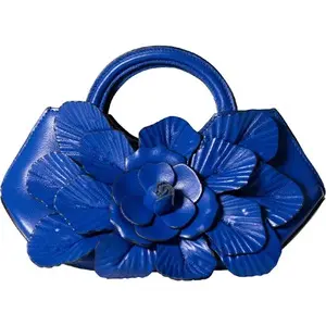 Anne Fontaine Scarlett Mini Leather Bag - Ultrablue