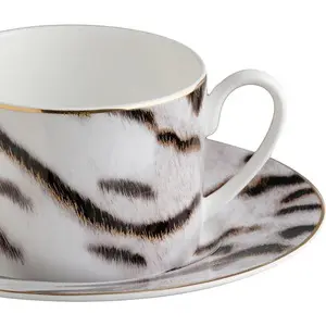 Roberto Cavalli Tea Cup & Saucer With Luxury Box - Tiger