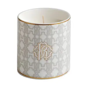Roberto Cavalli Home Scented Candle - Monogram White