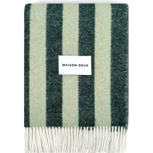 MAISON DEUX Candy Wrap Blanket Medium Green