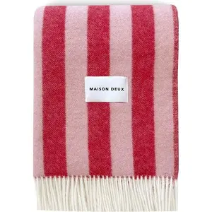 MAISON DEUX Candy Wrap Blanket - Medium Pink