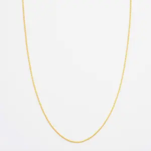 7879 Box Chain Necklace - Gold 24k