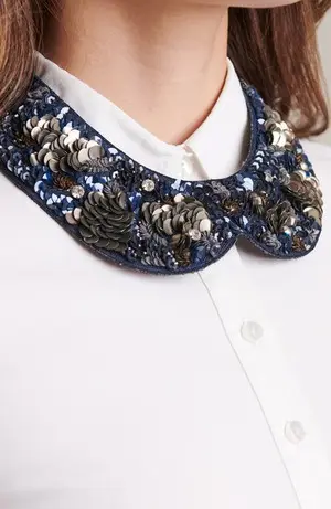 Anne Fontaine Satin Collar