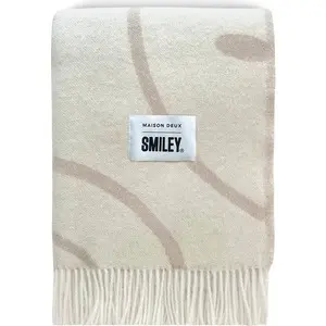 MAISON DEUX Smiley Blanket - Open White