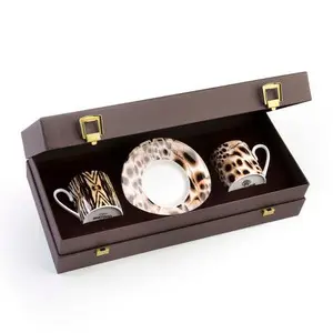 Roberto Cavalli Coffee Cup & Saucer With Luxury Box - Africa Casablanca And Malindi