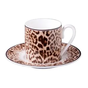 Roberto Cavalli Coffee Cup & Saucer With Luxury Box - Jaguar
