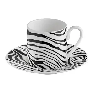 Roberto Cavalli Coffee Cup & Saucer With Luxury Box - Zebrage