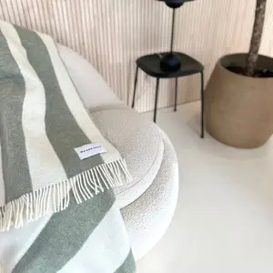 MAISON DEUX Rough Stripe Blanket