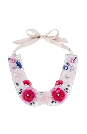 Anne Fontaine Floral Fabric Collar
