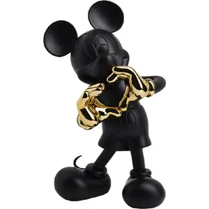 LEBLON DELIENNE Mickey Mouse With Love Figurine Gold/black