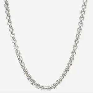 7879 Box Belcher Chain Necklace - Silver