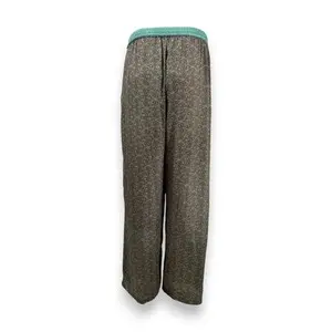 MONZLAPUR Paisley Motif Pant With Stripe - Mint