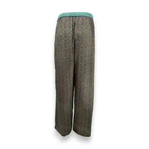 MONZLAPUR Paisley Motif Pant With Stripe - Mint