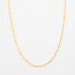7879 Cable Chain Necklace - Gold