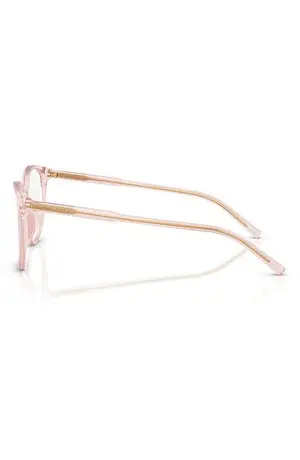 Dolce & Gabbana 54mm Butterfly Optical Glasses - Transparent Rose/demo Lens