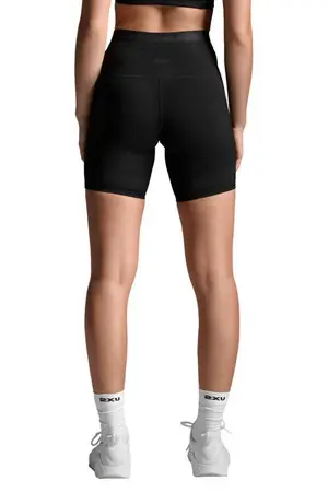 2xu Form Stash Hi-rise 6-inch Bike Shorts - Black