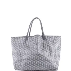 Goyard Saint Louis Gm Tote Printed Coated Canvas - Gray