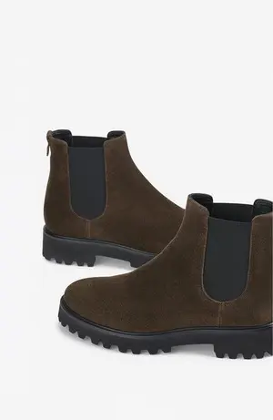 Agl Water-resistant Suede Chelsea Boots
