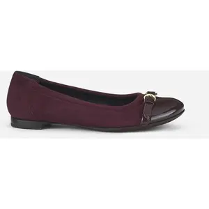 Agl Monika Cap Toe Ballet Flat - Wine