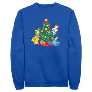 POKEMON Christmas Tree Graphic Sweatshirt - Royal Blue