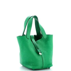 Hermès Picotin Lock Bag Clemence Pm - Green