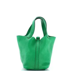 Hermès Picotin Lock Bag Clemence Pm - Green