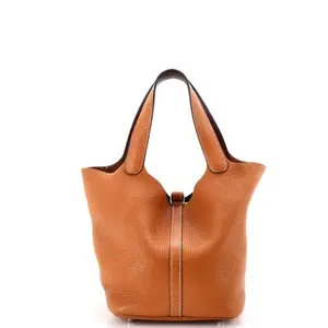 Hermès Picotin Lock Bag Clemence Mm - Brown